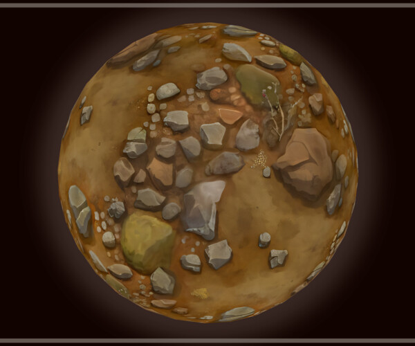 ArtStation - Ground: Earth and Rocks -- 20 TEXTURES -- (Hand-painted ...
