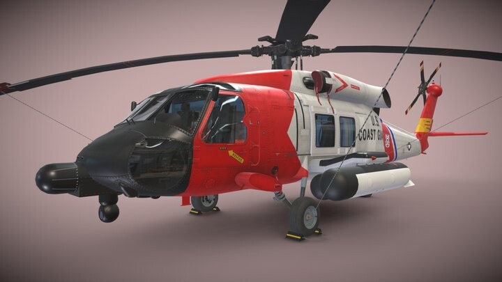 ArtStation - Sikorsky MH-60J "Jay Hawk" U.S. Coast Guard | Game Assets