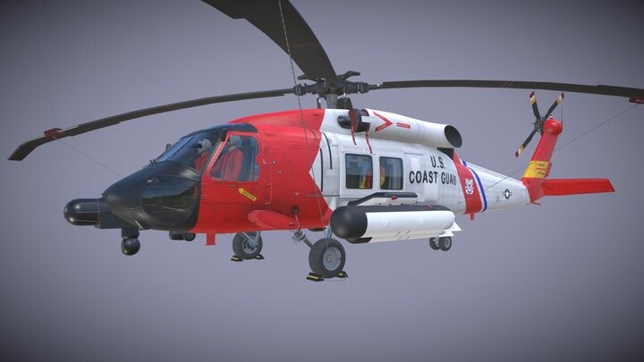ArtStation - Sikorsky MH-60J "Jay Hawk" U.S. Coast Guard | Game Assets