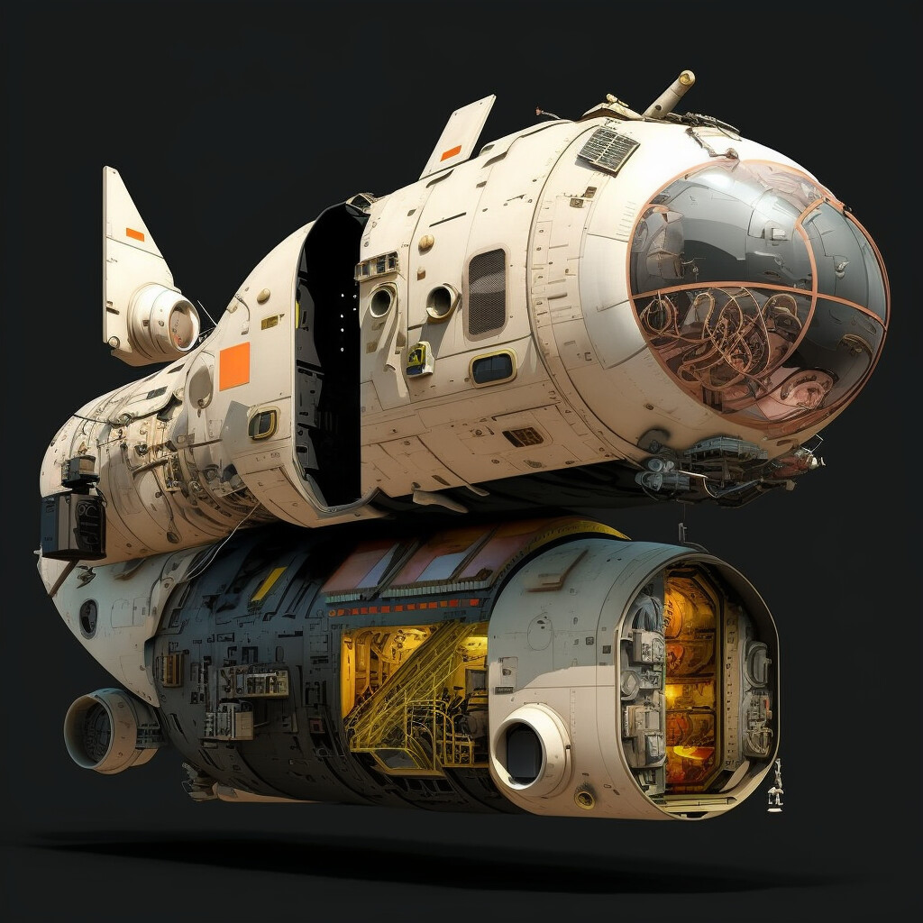 ArtStation - REF PRO - Spaceship - Cargo Spacecraft - 40 Image ...