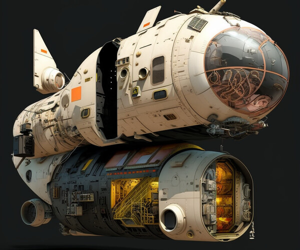 ArtStation - REF PRO - Spaceship - Cargo Spacecraft - 40 Image ...