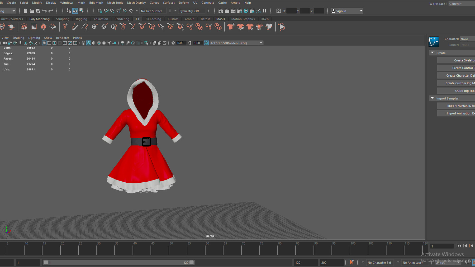 ArtStation - Christmas Dress | Game Assets