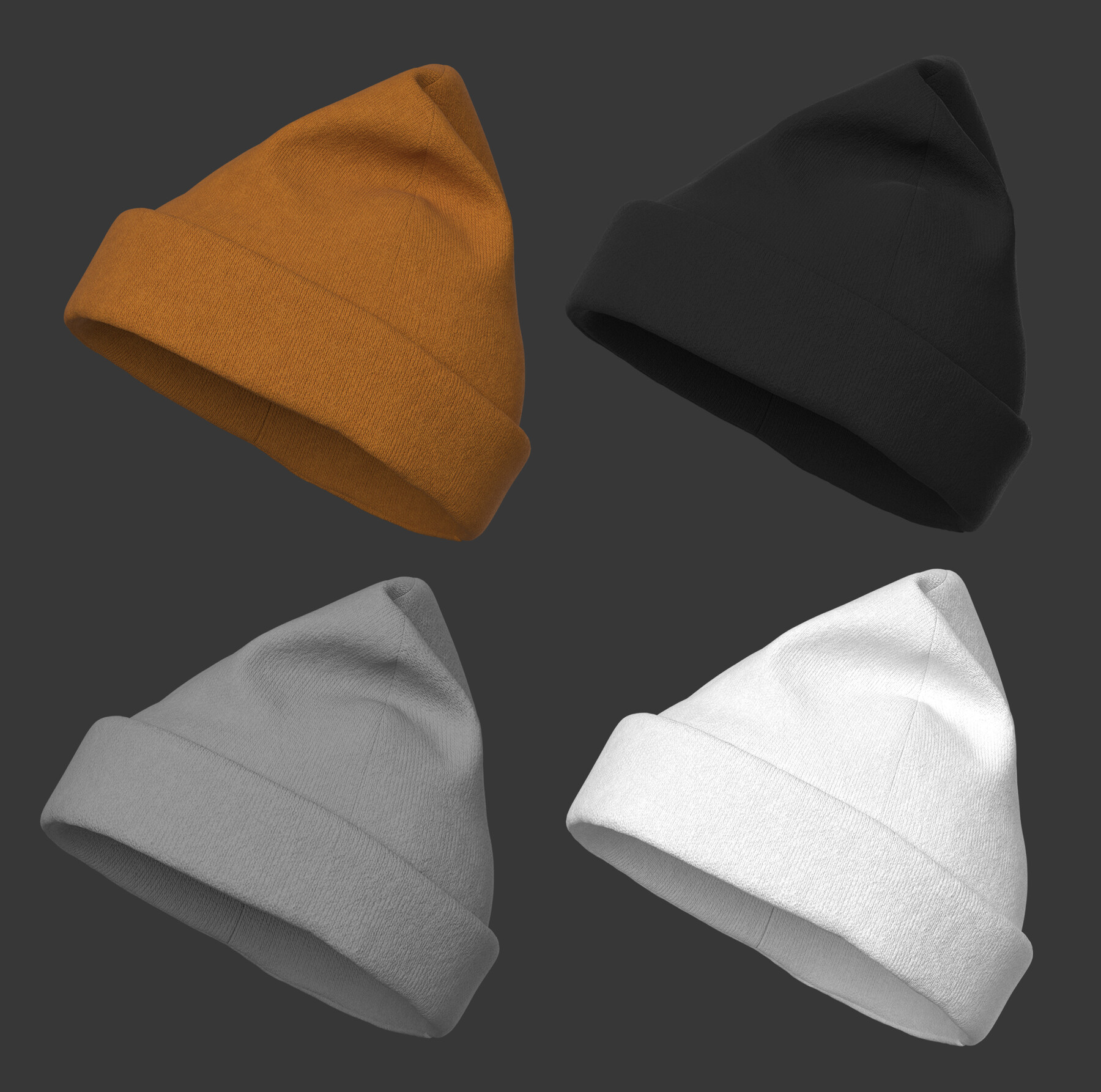 ArtStation - Unisex winter hat (MD/ Clo3d zprj project + fbx + obj ...