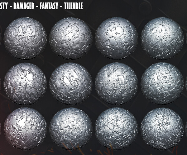 ArtStation - 60+ Metal Alphas. Rusty Metal. Damaged Metal. Fantasy ...