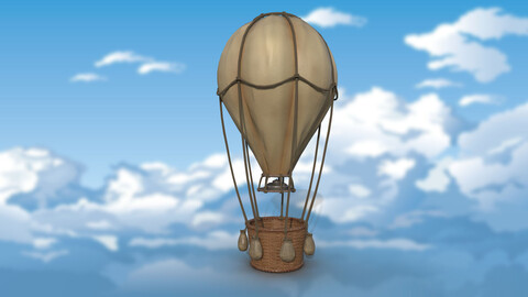 ArtStation - Stylized hot air balloon PBR low-poly game ready | Resources
