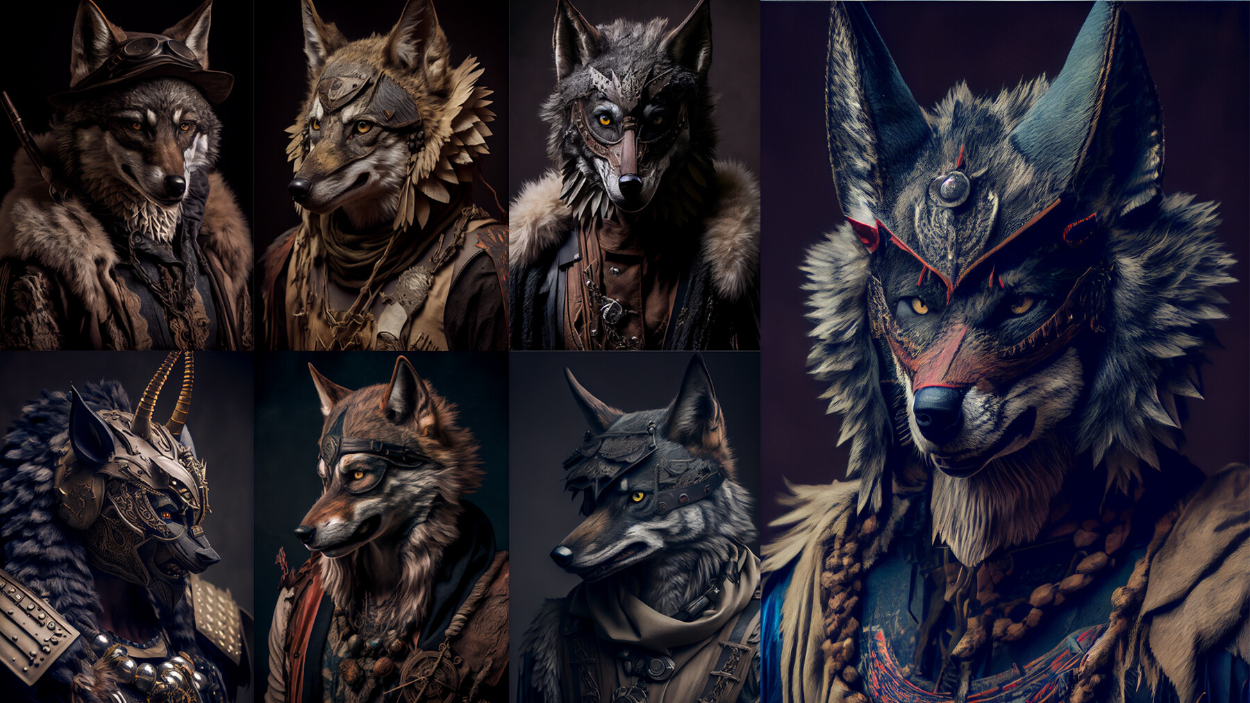 ArtStation - 200 Wolf Warrior Reference Pack Vol.02 | Artworks