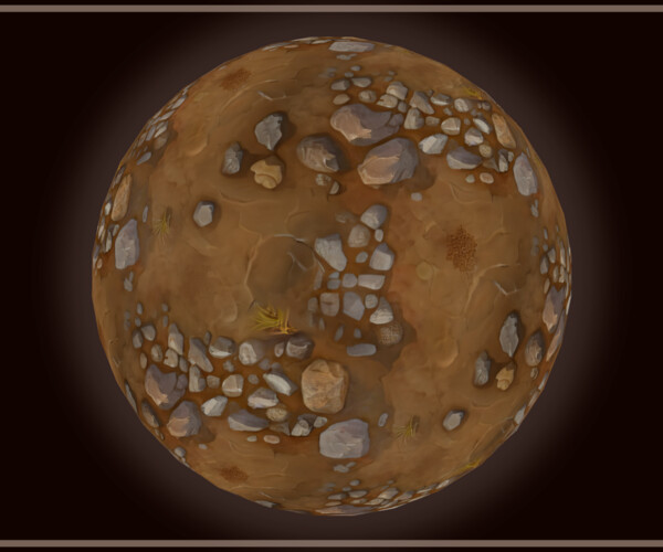 ArtStation - Ground: Earth and Rocks -- 20 TEXTURES -- (Hand-painted ...