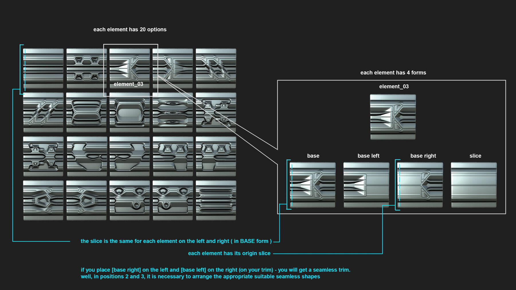 ArtStation - Trim Sheet generator hard-surface texture. For Substance ...