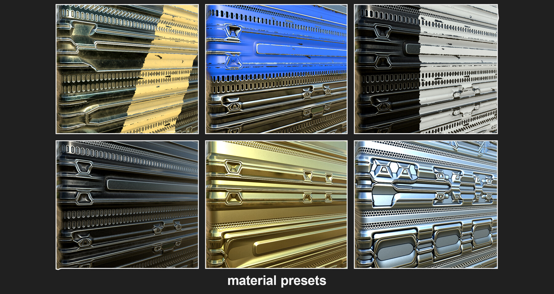 ArtStation - Trim Sheet generator hard-surface texture. For Substance Painter | Resources