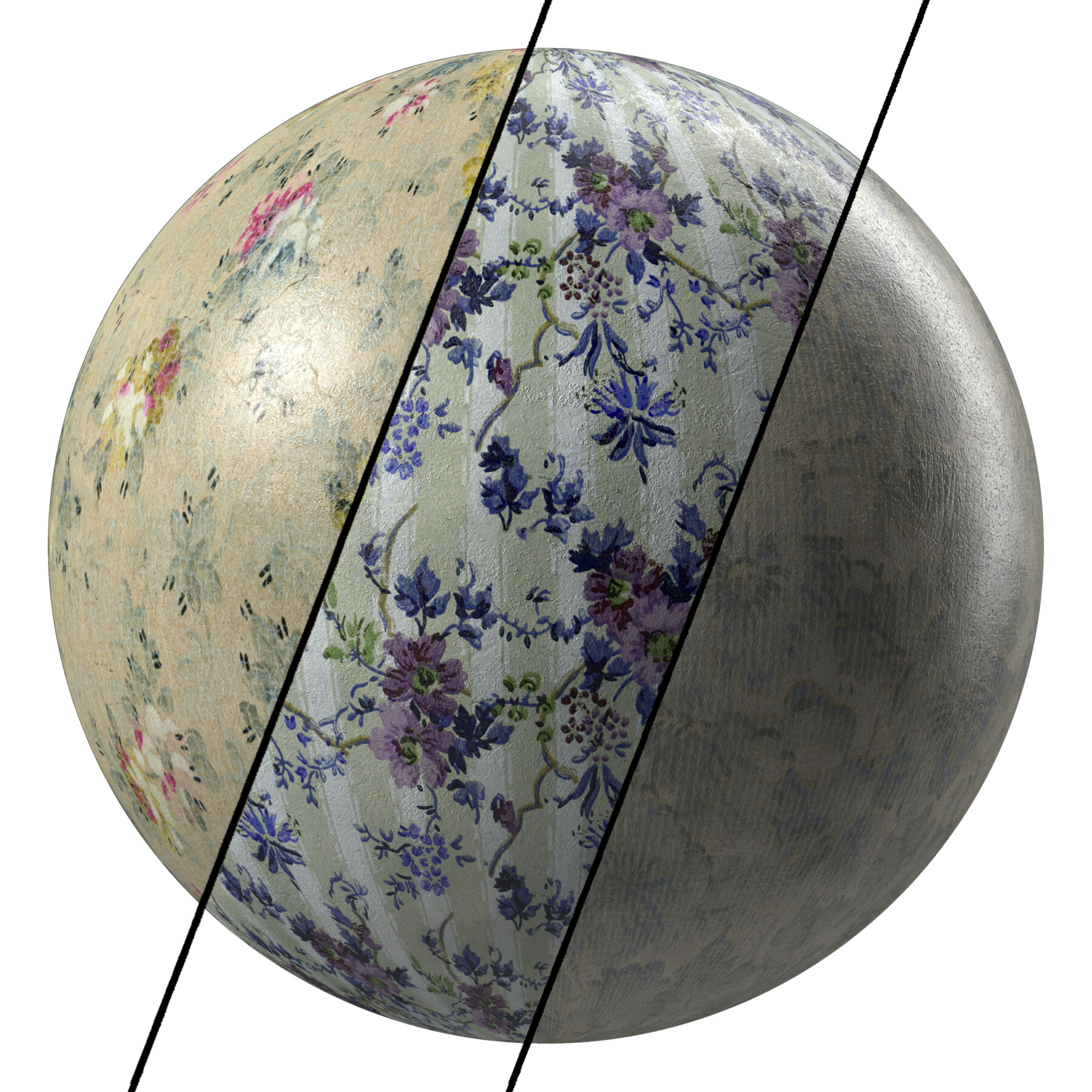 ArtStation - WallPaper Materials 2- By 3 Patterns, Seamless, Pbr, 4k | Resources