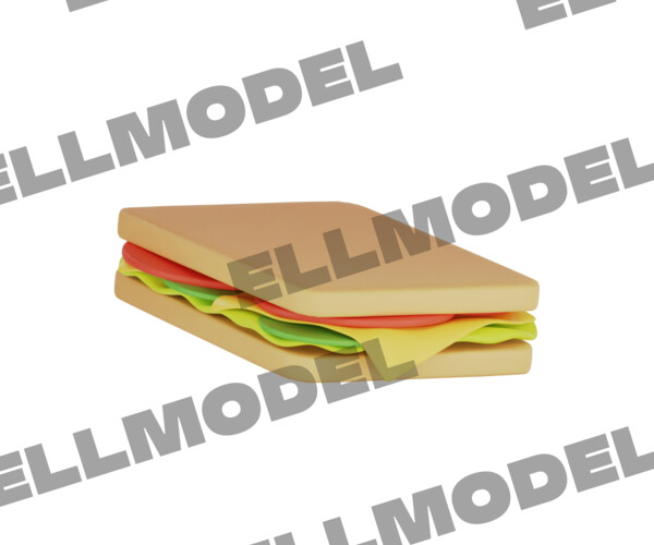 ArtStation - 3D model Cartoon Food Pack | Game Assets