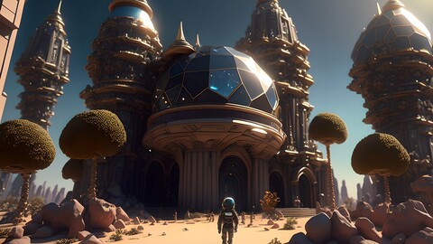 ArtStation - 90 Alien city scenes wallpapers part 1 | Artworks