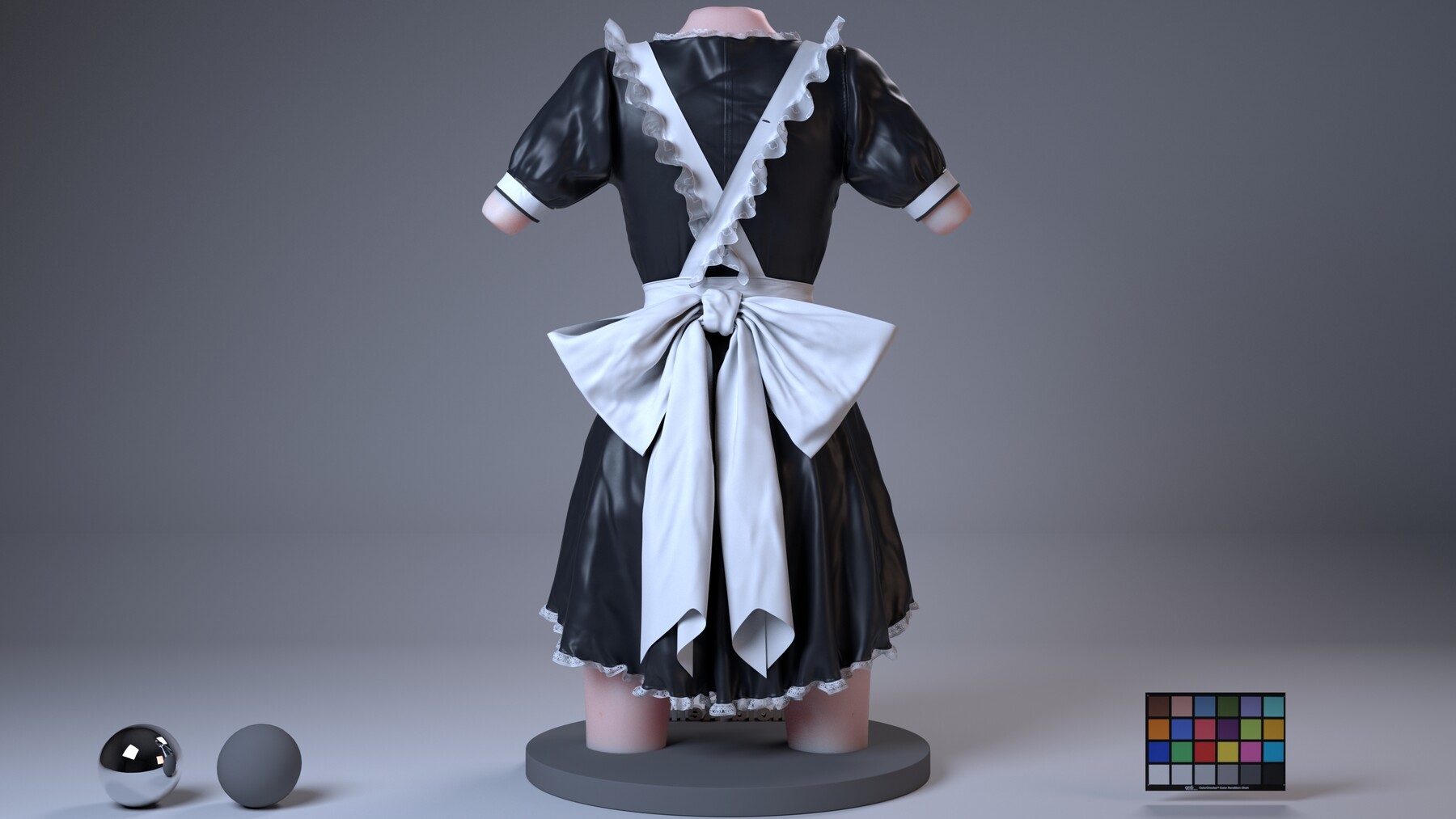 ArtStation - ClothCG: Maid Outfit 002a Marvelous+ZB+PBR 8K 3DAssets ...