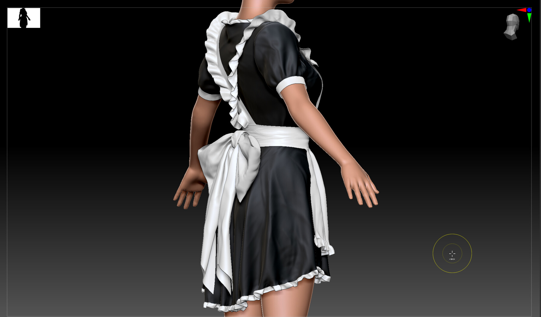 ArtStation - ClothCG: Maid Outfit 002a Marvelous+ZB+PBR 8K 3DAssets | Resources