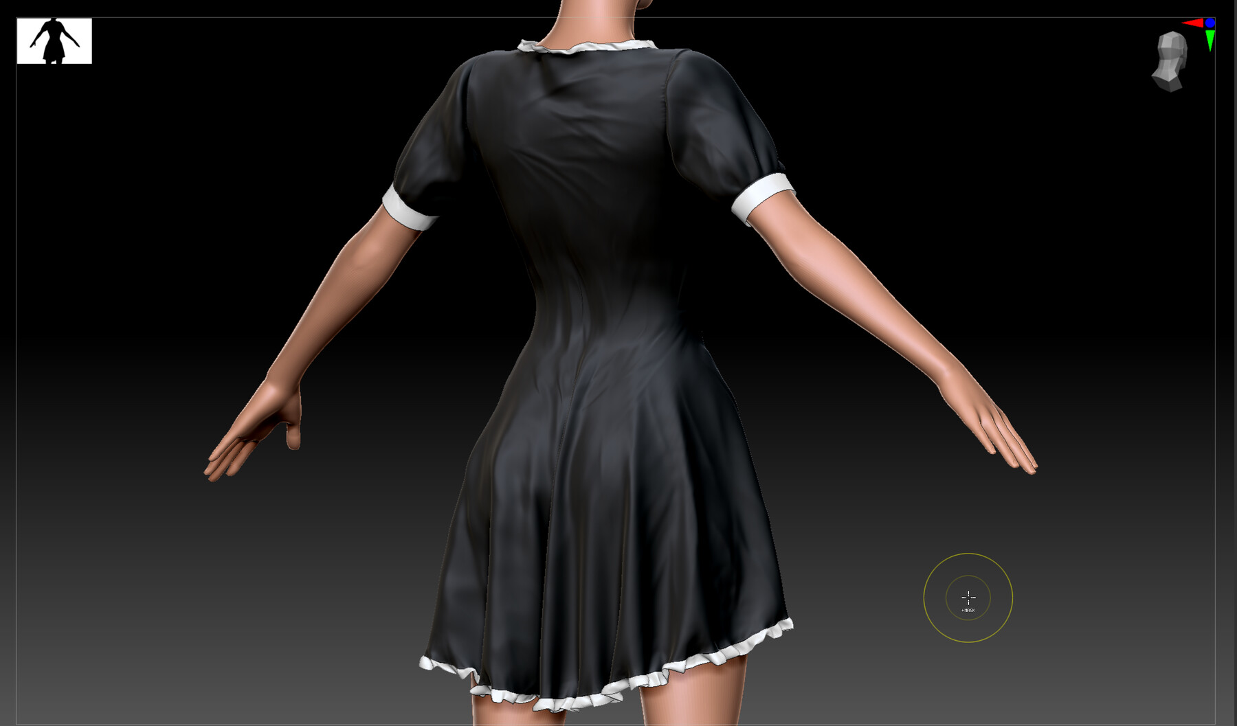 ArtStation - ClothCG: Maid Outfit 002a Marvelous+ZB+PBR 8K 3DAssets | Resources