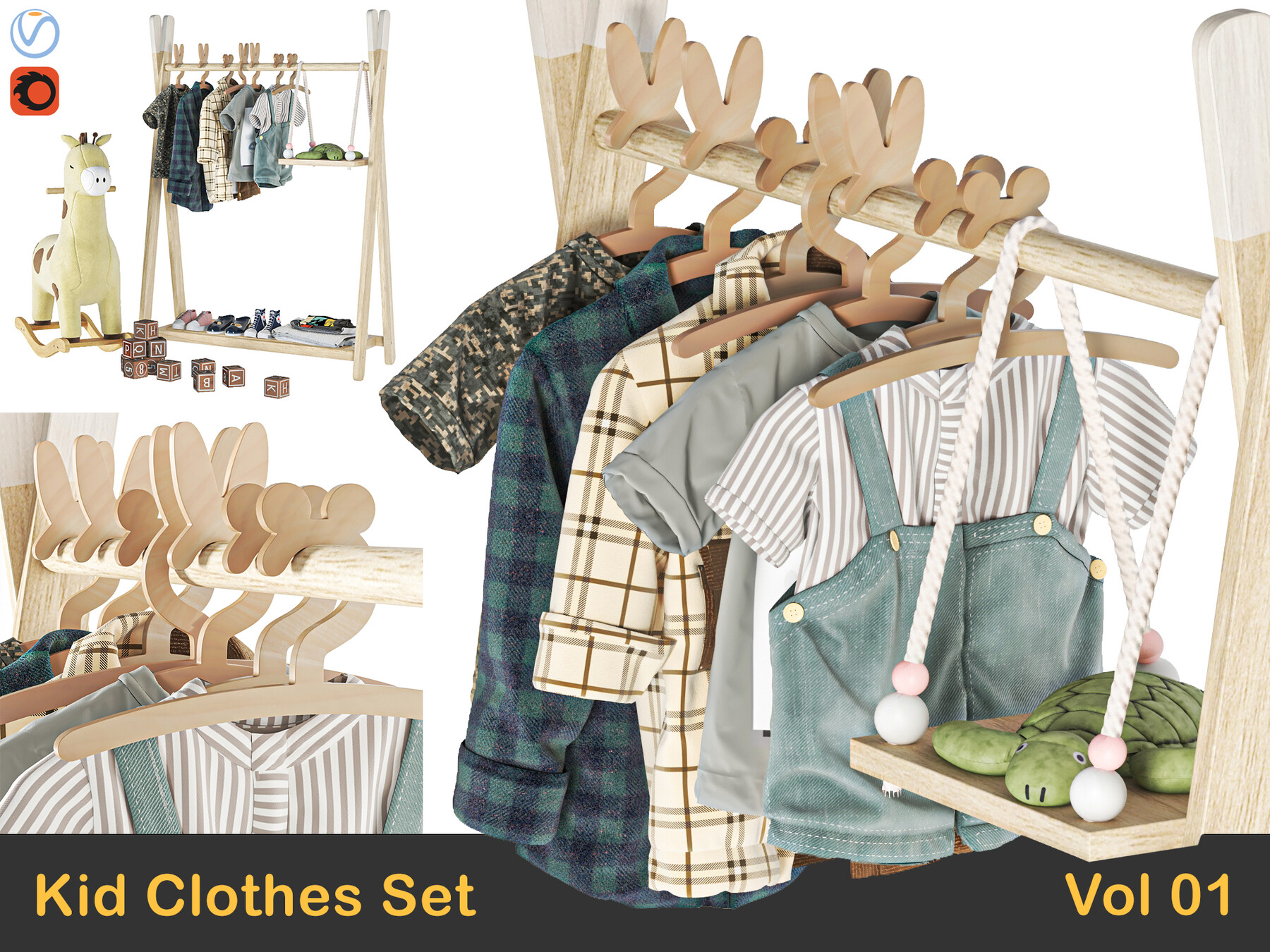 ArtStation - Kid Clothes Set 01 | Resources