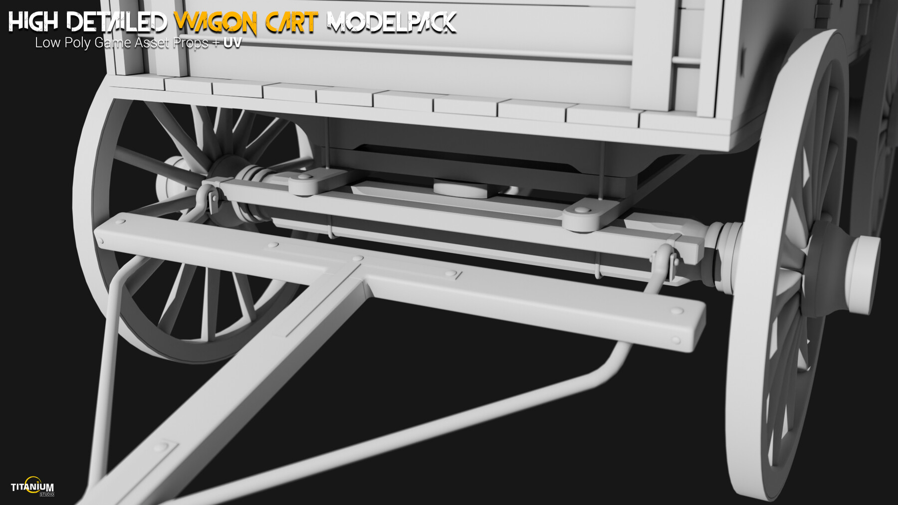 ArtStation - High Detailed Wagon Cart Model Pack | Game Assets