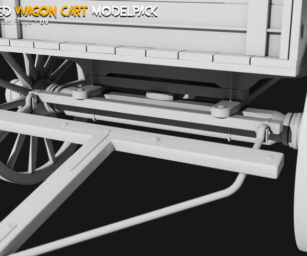 ArtStation - High Detailed Wagon Cart Model Pack | Game Assets