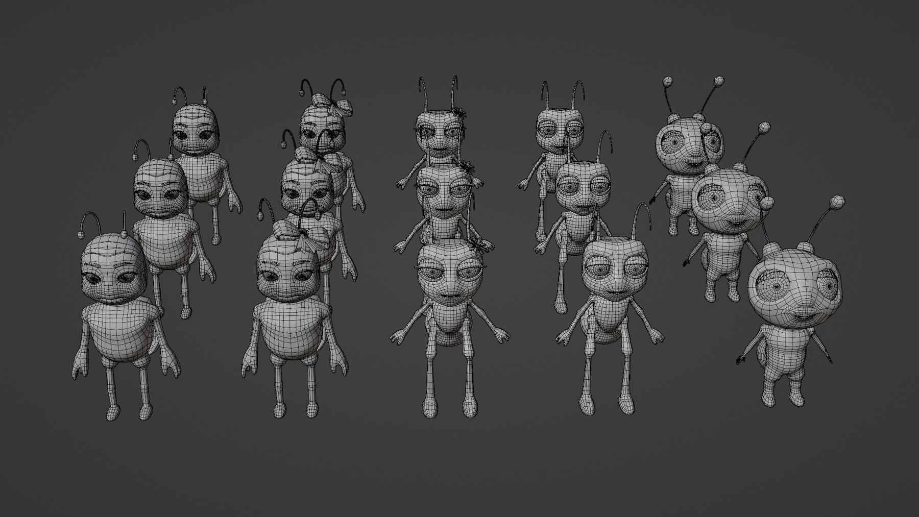 ArtStation - Bugs City Cartoon Town Stylized Environment with 15 Rigged ...