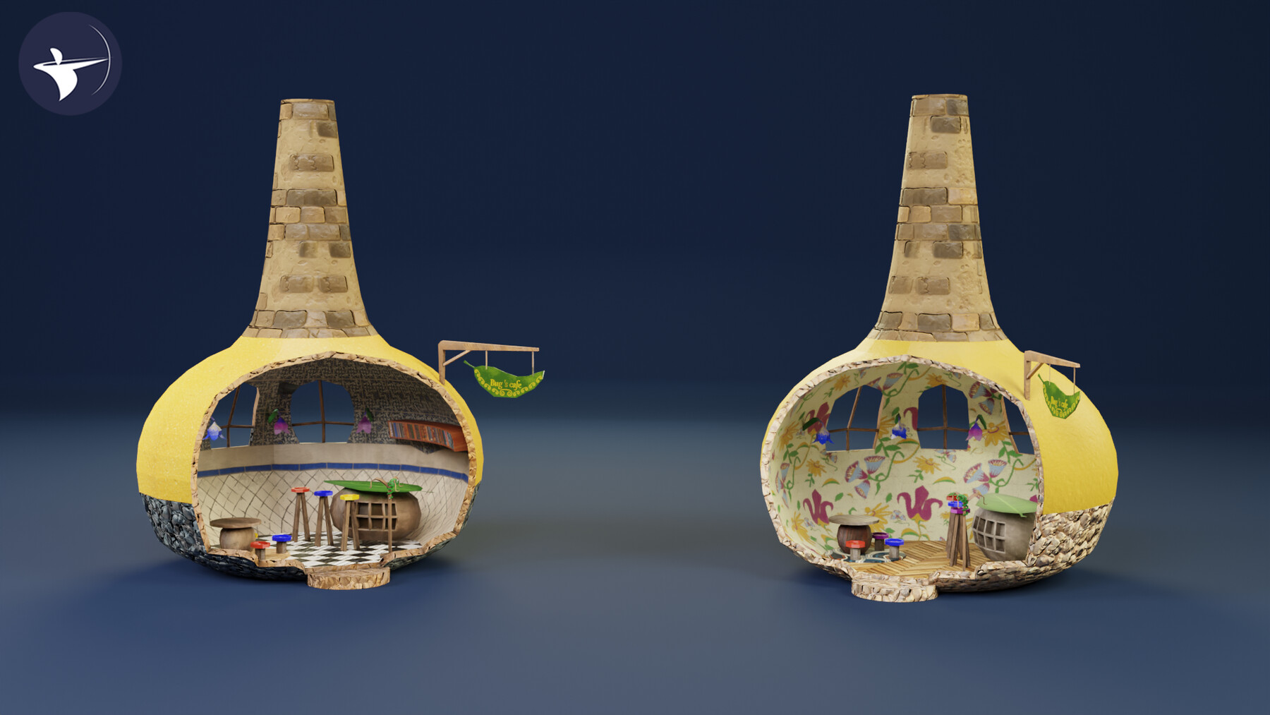 ArtStation - Bugs City Cartoon Town Stylized Environment with 15 Rigged ...