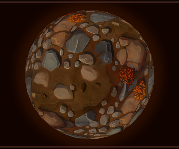 ArtStation - Ground: Earth and Rocks -- 20 TEXTURES -- (Hand-painted ...