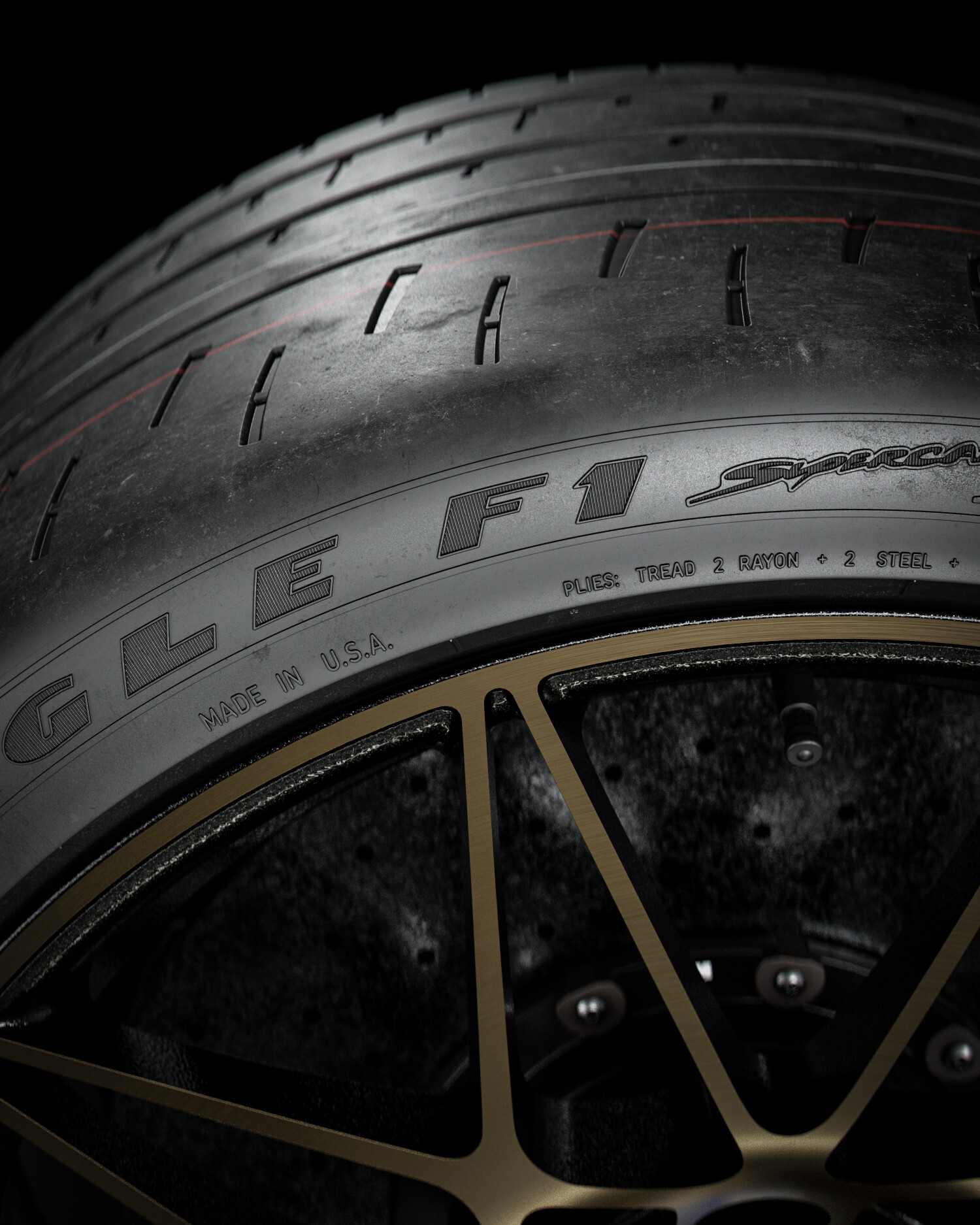ArtStation - Goodyear Eagle® F1 SuperCar® 3R • 305/30 ZR19 (98Y) SL 100 ...