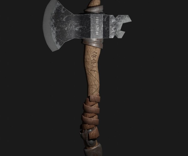 ArtStation - Runic Metal Axe | Game Assets
