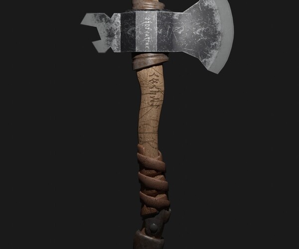 ArtStation - Runic Metal Axe | Game Assets