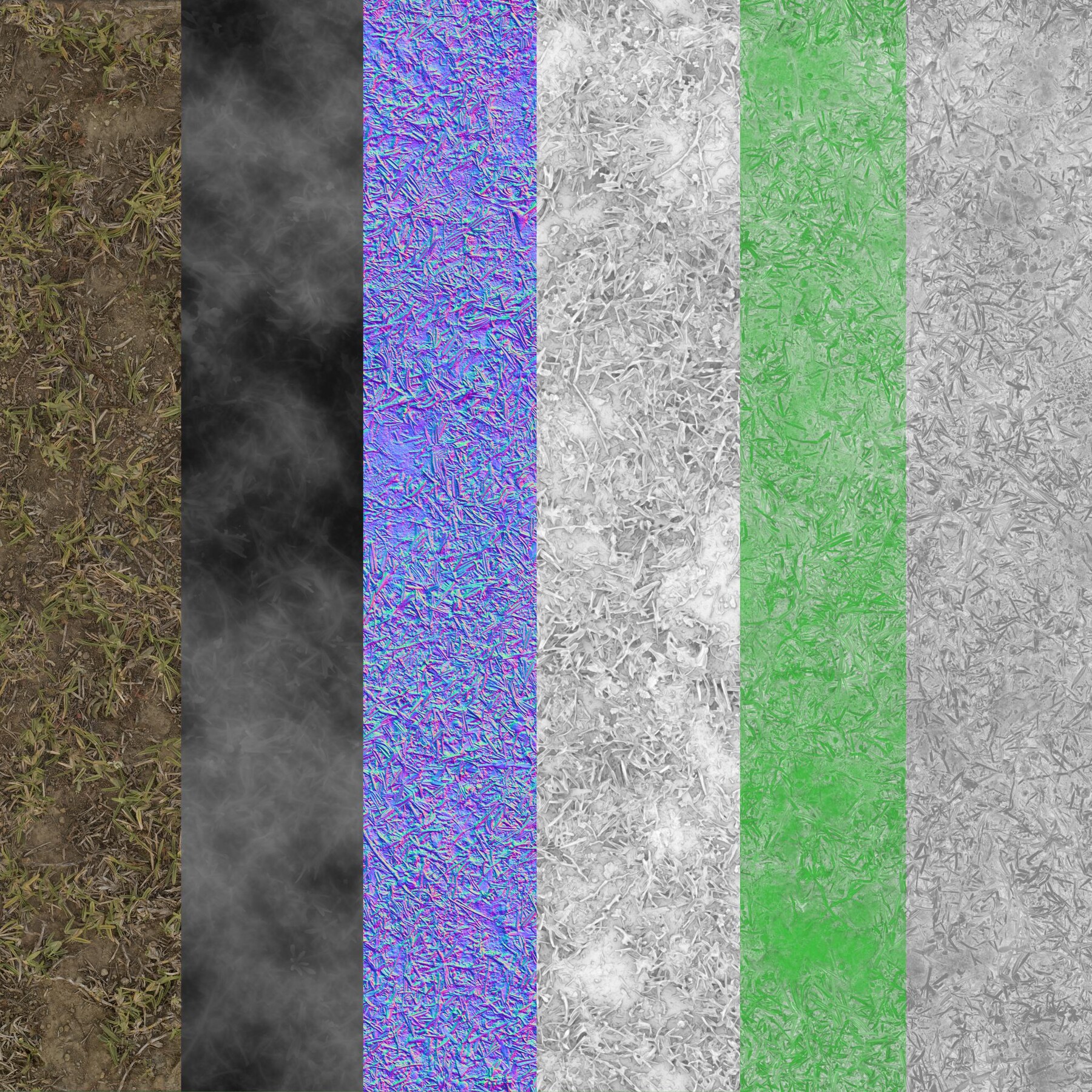 ArtStation - Grass Patches On Dirt Ground | Resources