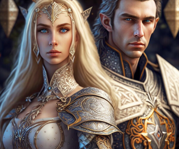 ArtStation - Elven Royalty v2 | Artworks