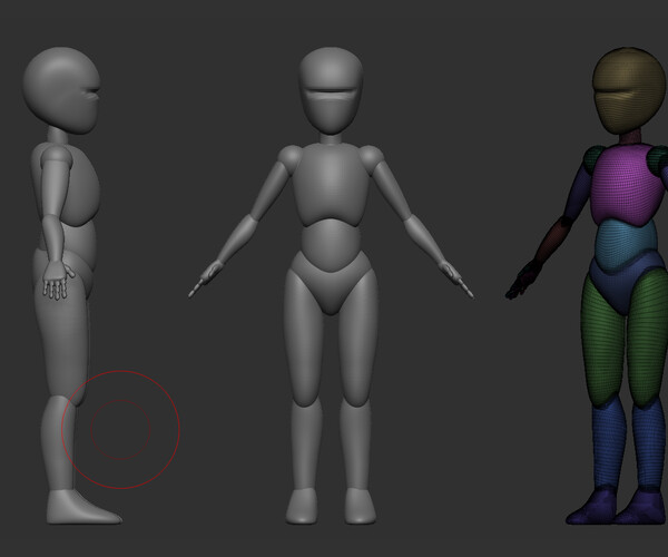 ArtStation - Base Mesh Block Out Human Character | Resources