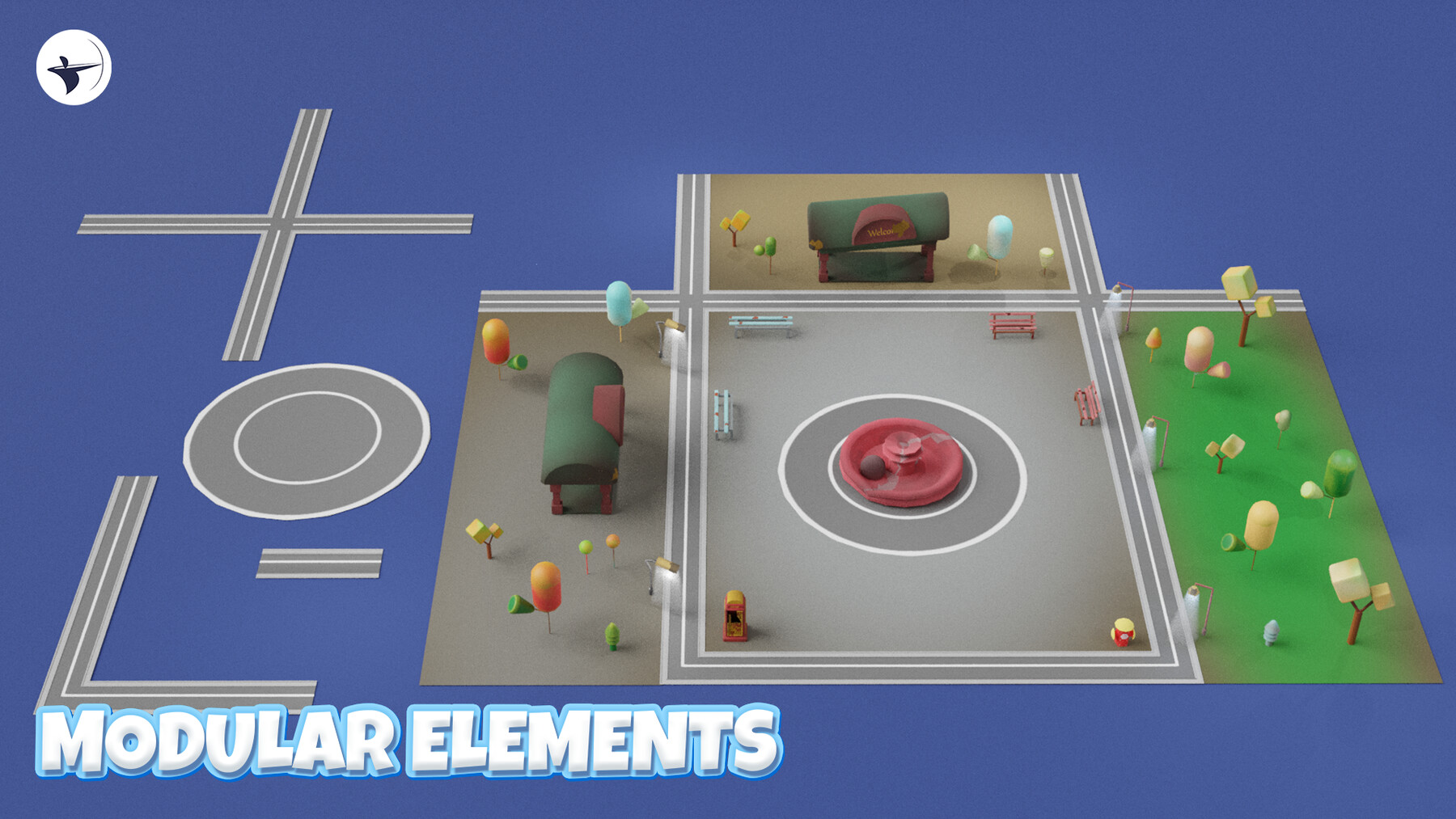 ArtStation - Clay Zombie APOCALYPSE city Environment Low-poly 3D model ...