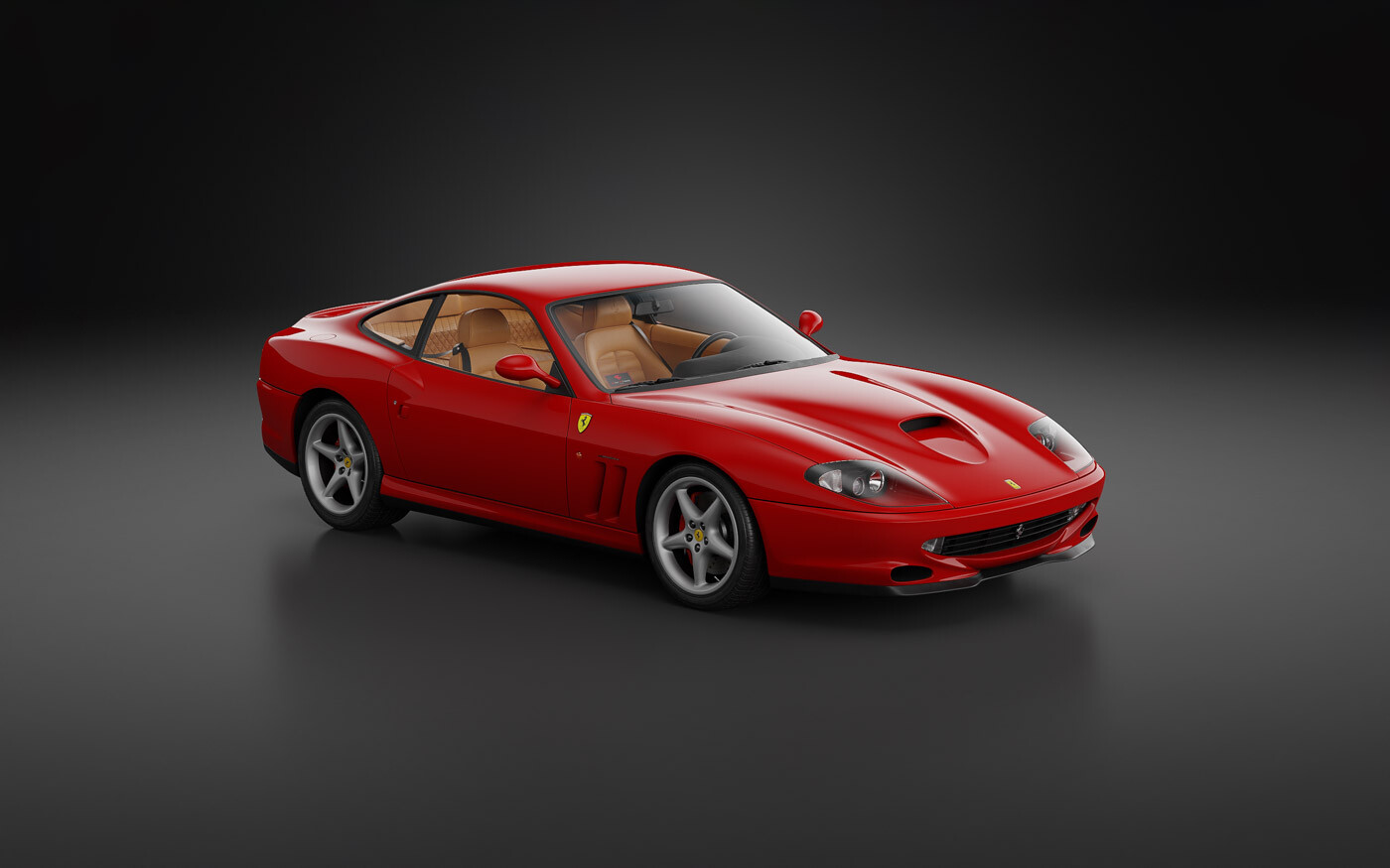 ArtStation - 1996 Ferrari 550 Maranello - 3D Model | Resources