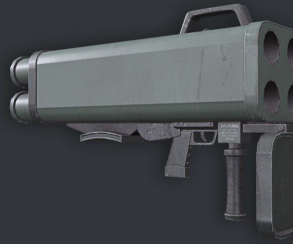 ArtStation - Rocket Launcher Game Ready 6 | Game Assets