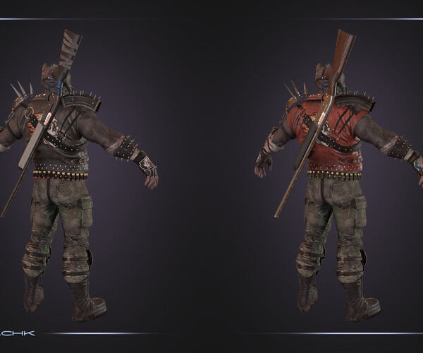 ArtStation - Dog Man | Game Assets