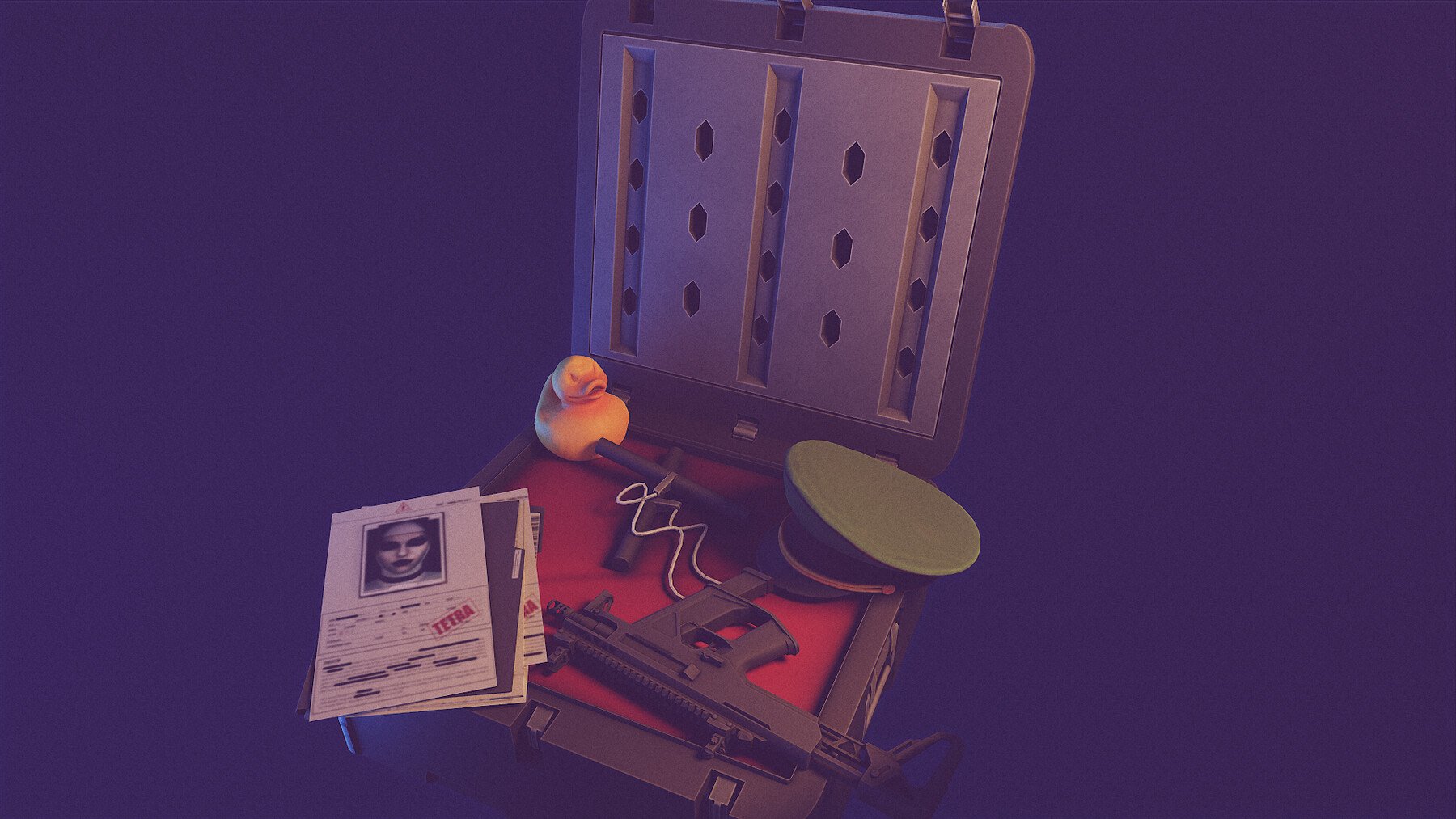 ArtStation - Stylized Low Poly - Hitman Case Fan Art | Game Assets