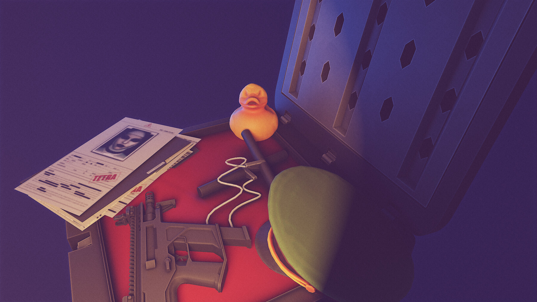 ArtStation - Stylized Low Poly - Hitman Case Fan Art | Game Assets