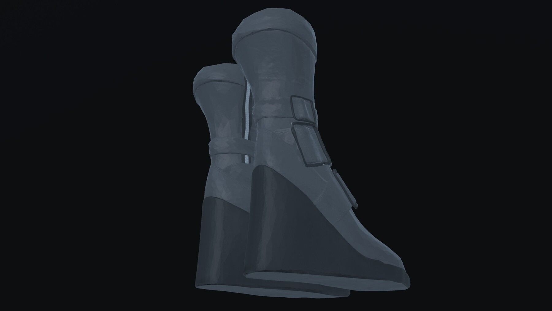 ArtStation - Leather High Fashion Women Shoes Low-poly | Game Assets