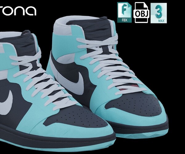 ArtStation - Nike Air Jordan 1 Shoes Low-poly | Game Assets