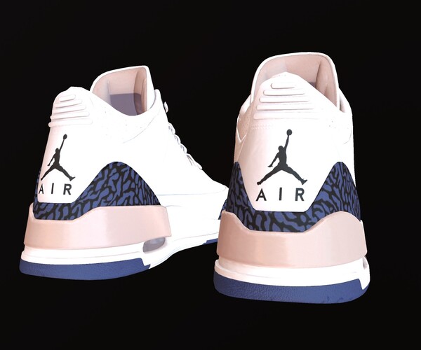 ArtStation - Nike Air Jordan 3 Retro Shoes Low-poly | Game Assets