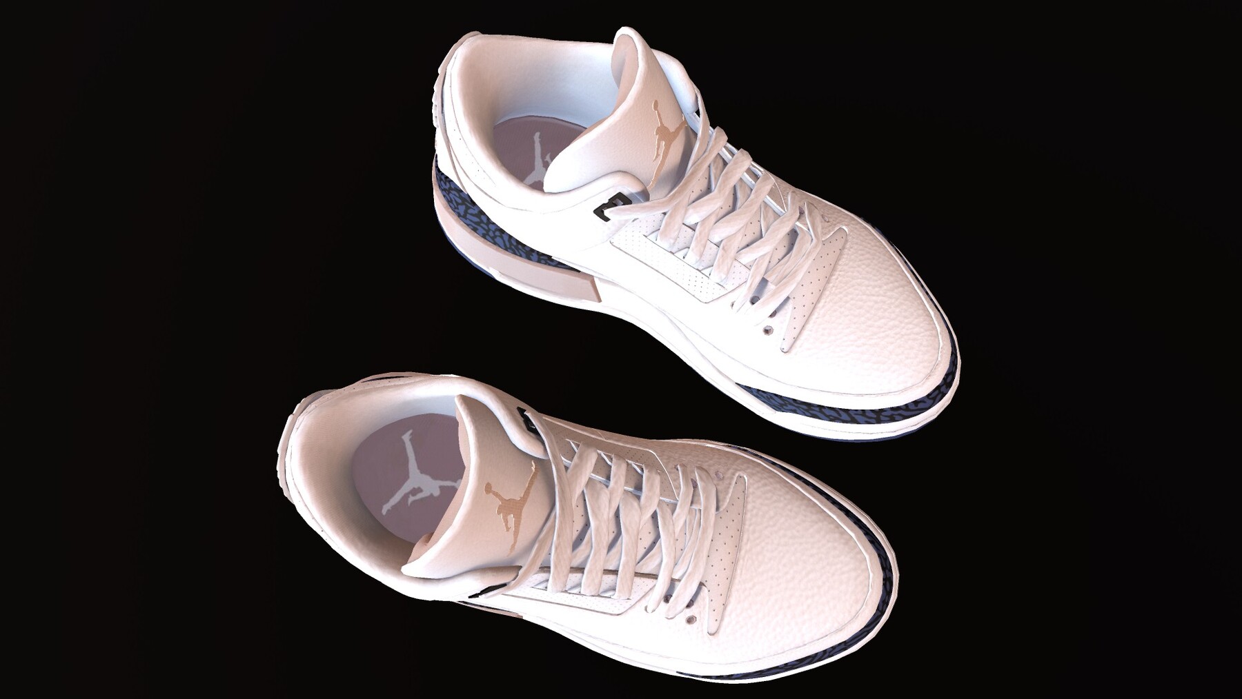 ArtStation - Nike Air Jordan 3 Retro Shoes Low-poly | Game Assets