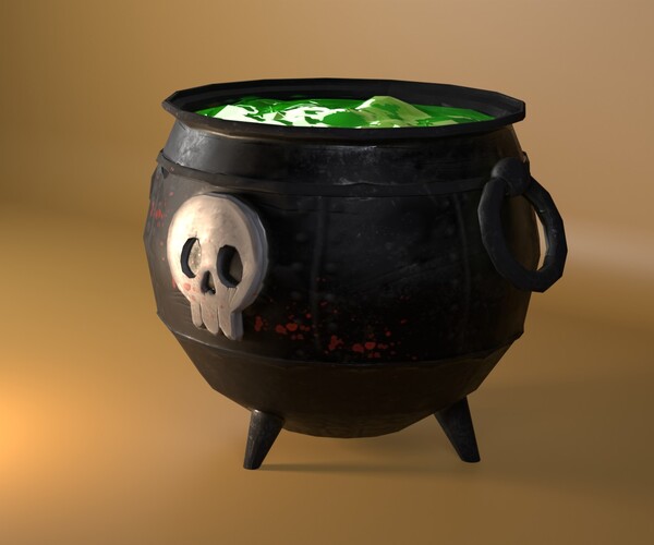 ArtStation - Stylized witch's cauldron | Haloween | Game Assets