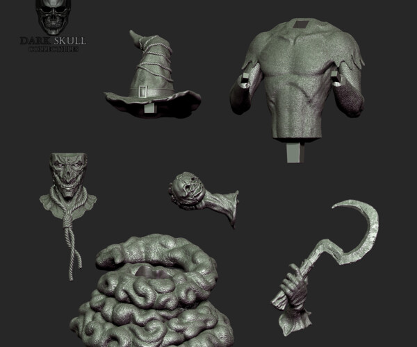 ArtStation - SCARECROW BUST STL | Resources