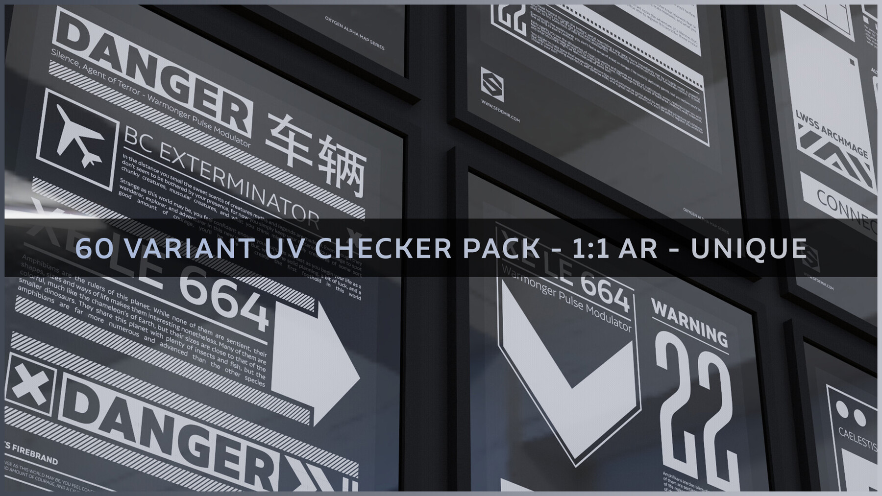 SFDEMIR - Oxygen Alpha-Decal Maps Pack Series - 55 Unique Alpha-Decal Map