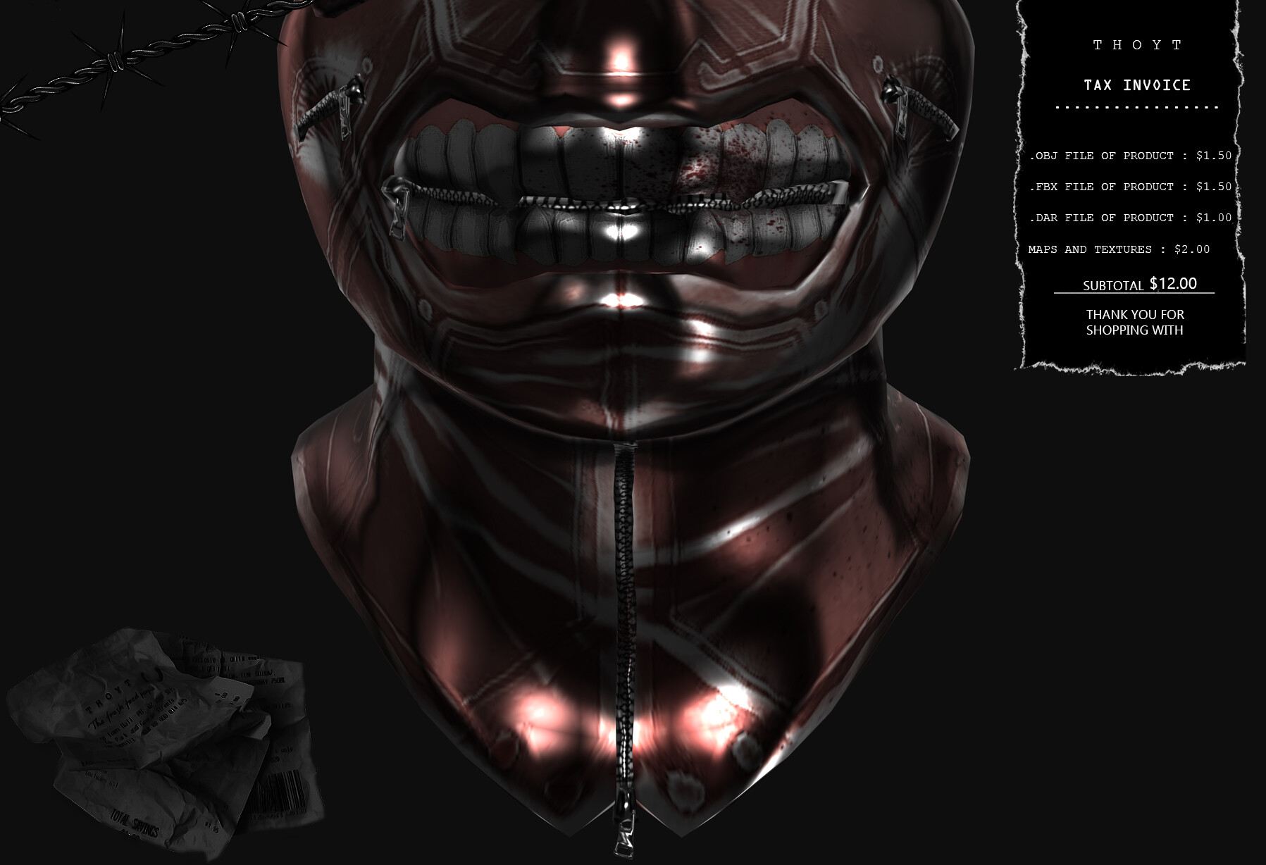 ArtStation - Thoyt- Rubberface x Ghoul | Game Assets