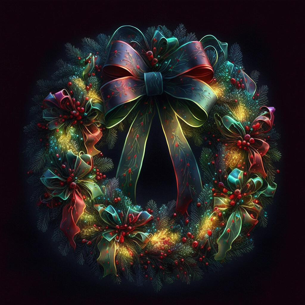 ArtStation - Christmas Wreath Pack (6 Images) | Artworks