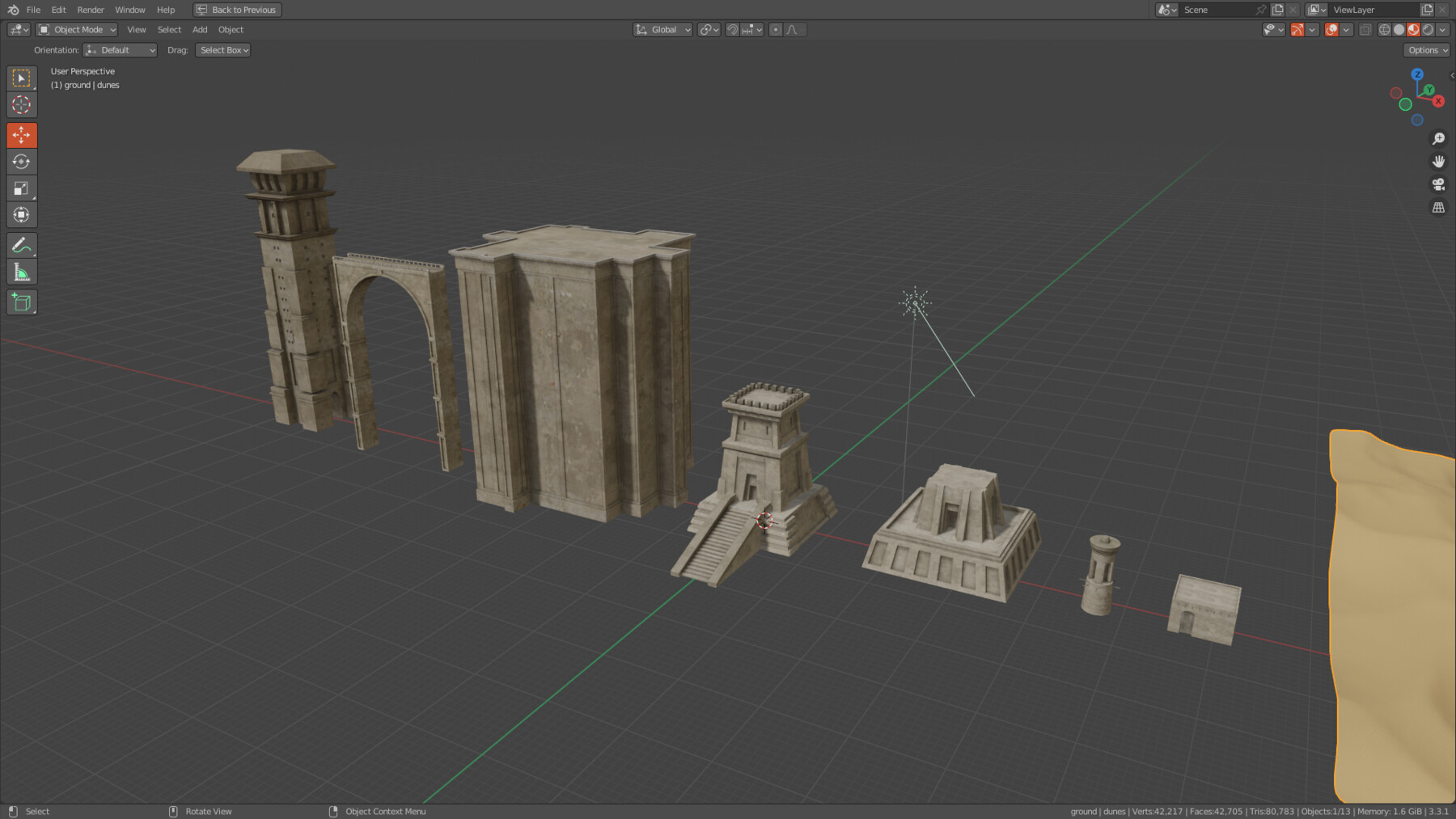 ArtStation - Ancient Architecture Kitbash | Game Assets