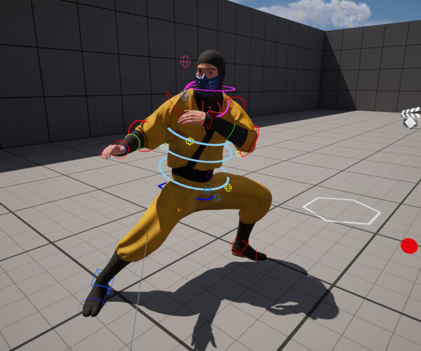 ArtStation - Ninja 03 Rig | Game Assets