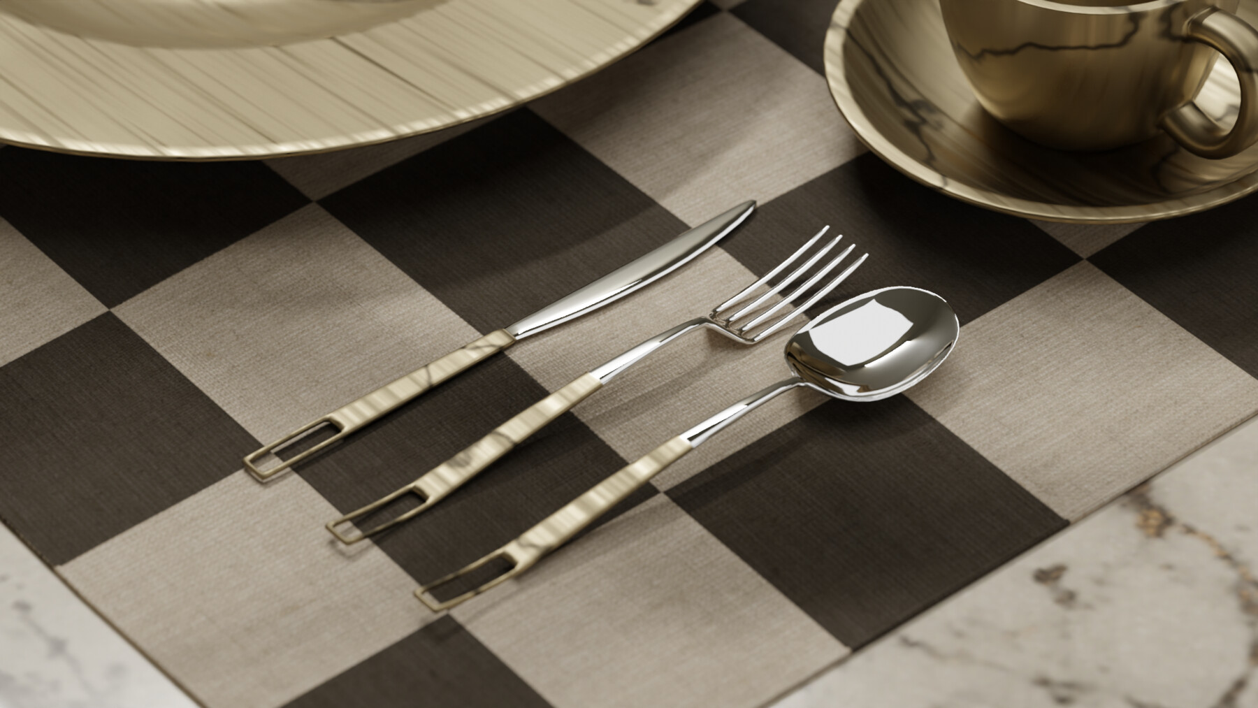 ArtStation - Dining Table 02 | Game Assets