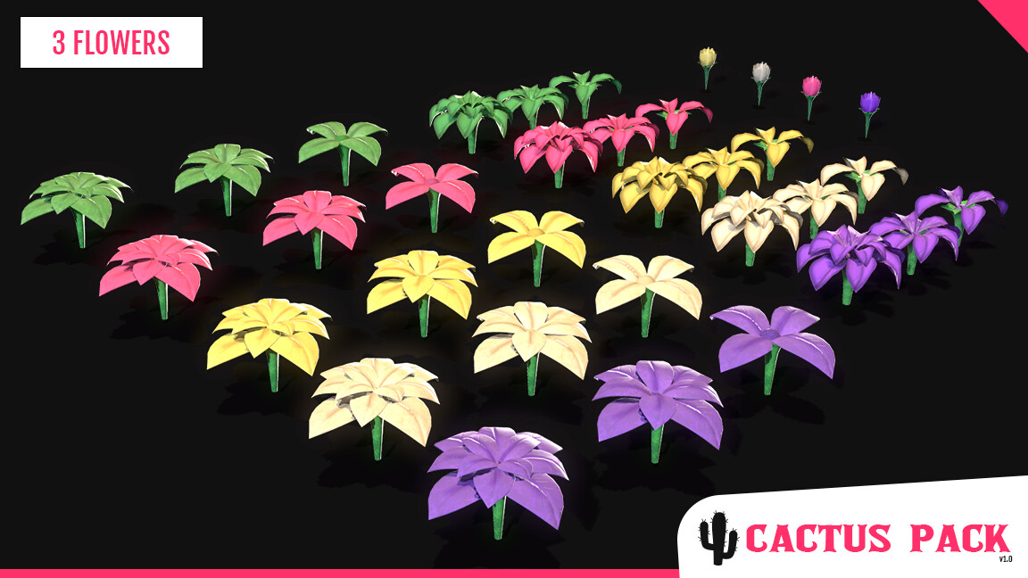 ArtStation - Stylized Cactus Pack | Game Assets